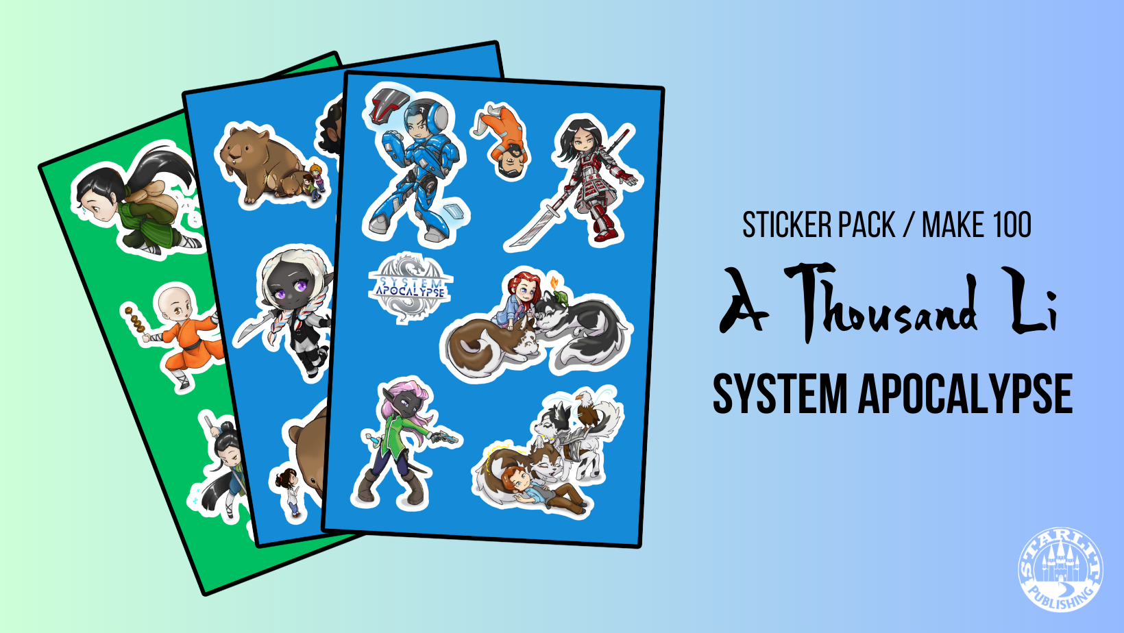 Now on Kickstarter: Exclusive Chibi Sticker Packs – Starlit Publishing
