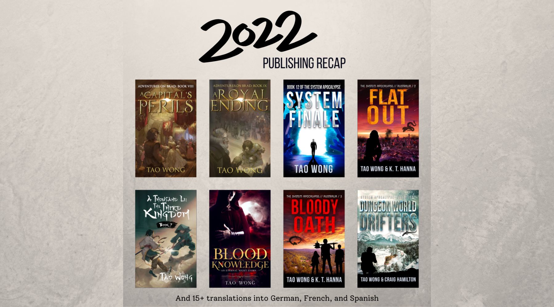 2022 Publishing Recap – Starlit Publishing
